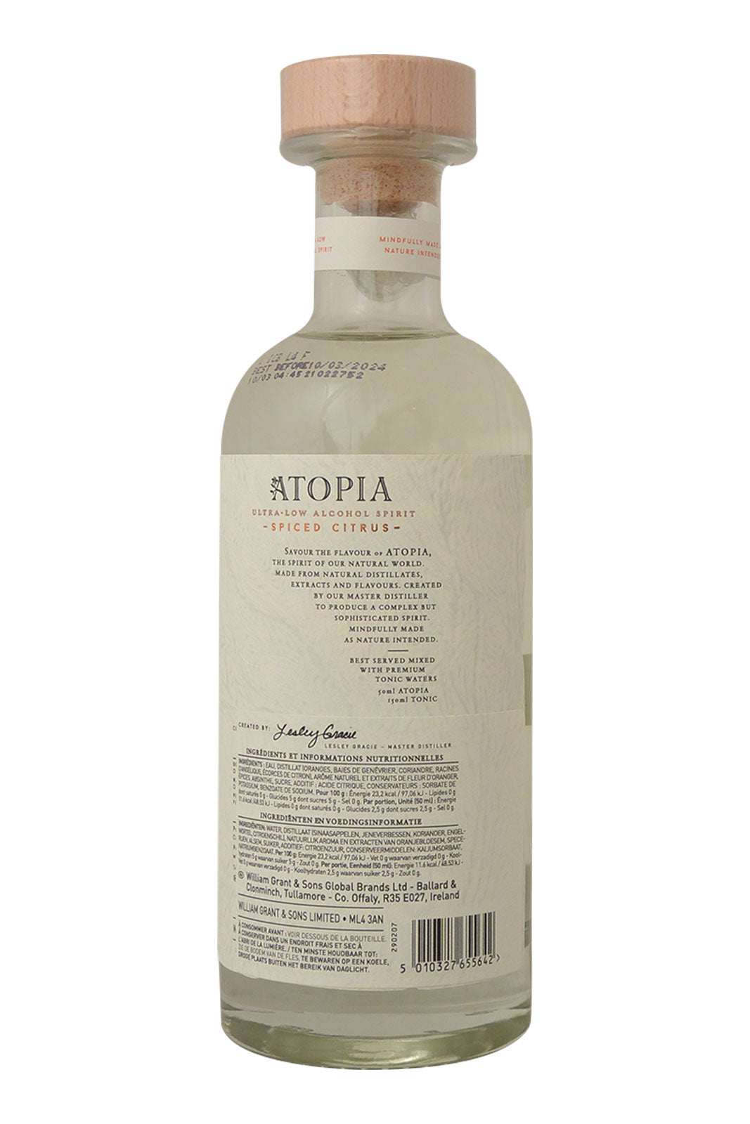 Atopia Spiced Citrus Ultra Low Alcohol Spirit | Bestwhisky.be