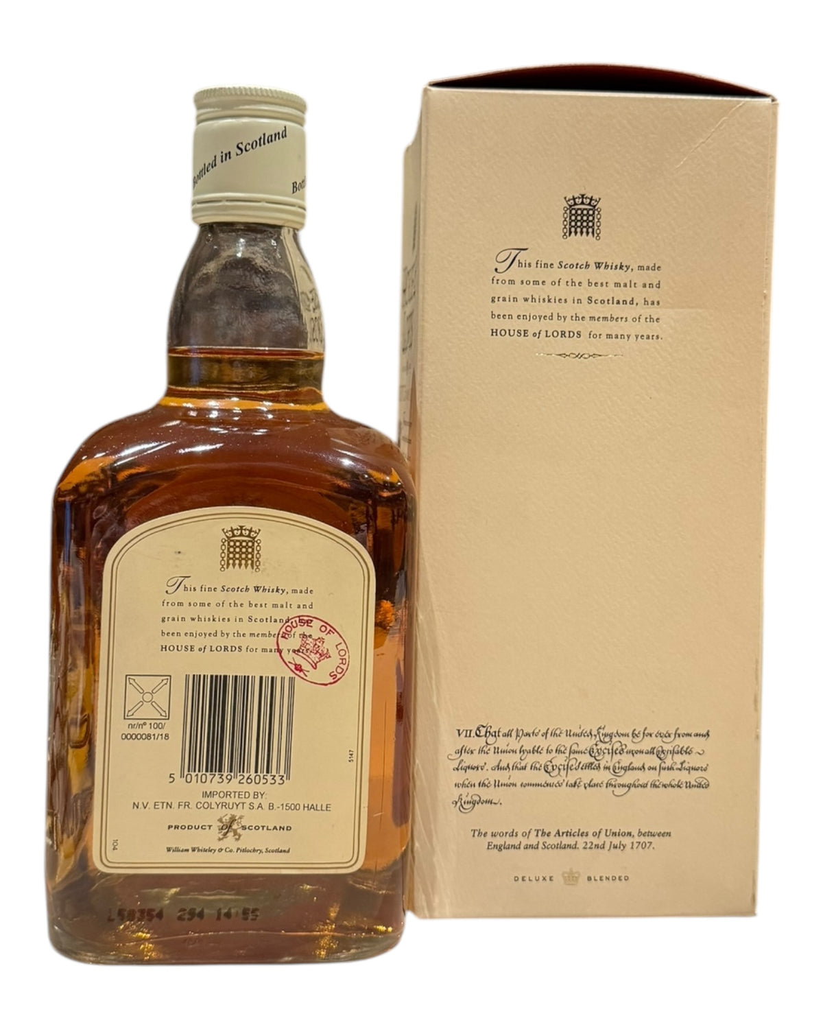 House of Lords Deluxe Blended Scotch Whisky | Bestwhisky.be