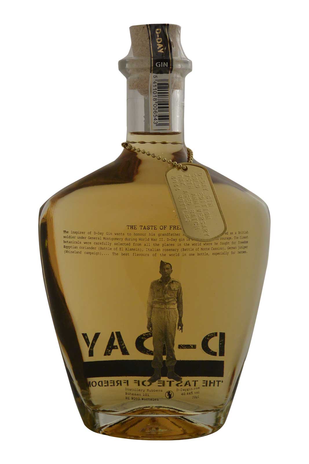 D-Day Gin Gold The Taste of Freedom | Bestwhisky.be